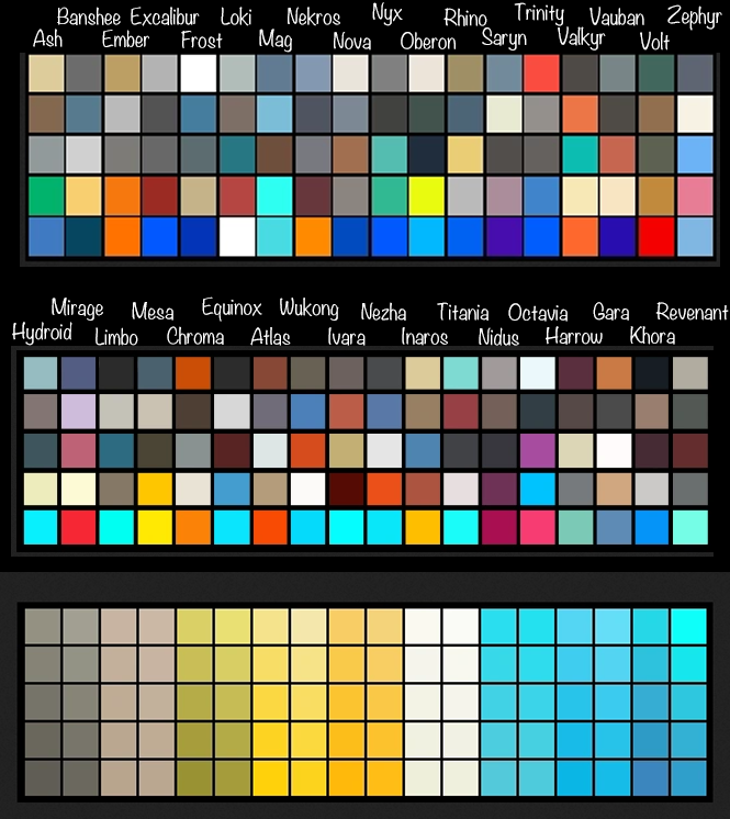 WARFRAME Color Swatches aco by nayuta2501 on DeviantArt