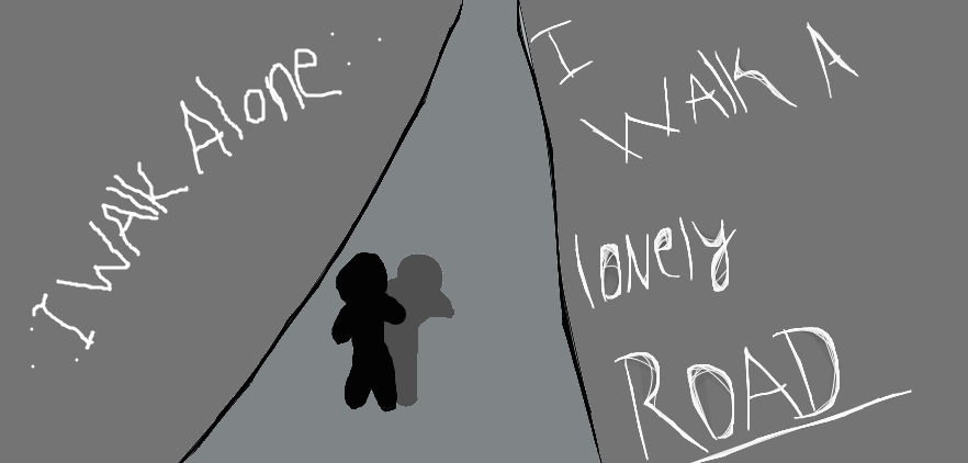 i walk alone, by ilovethefazbear on DeviantArt