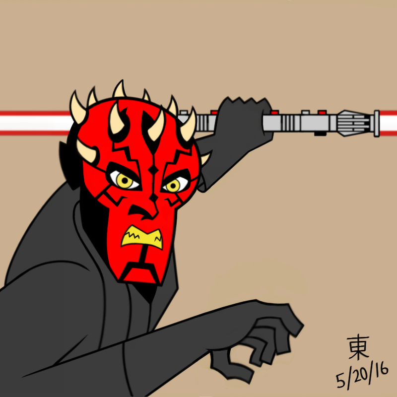 Dark Side Square Series - Darth Maul by JazzyTyfighter on DeviantArt