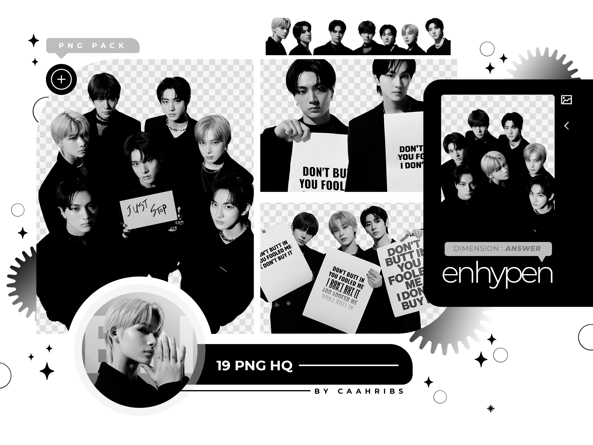 Enhypen - Dimension Answer Png Pack - By CaahRibs by caahribs on DeviantArt