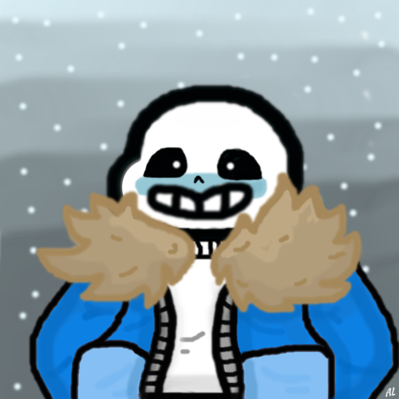 Sans In Snowdin by ThePastelFerret on DeviantArt