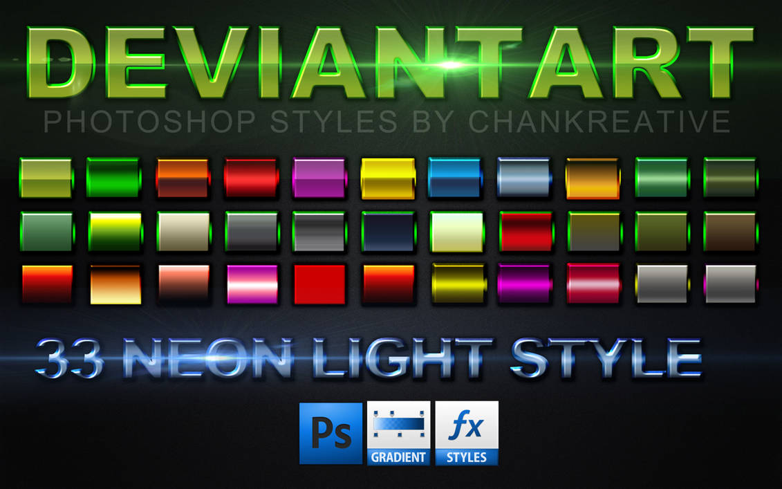 33 Neon Border Photoshop Style by Chankreative on DeviantArt