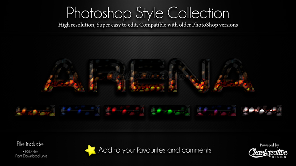 Arena Layer Style - PSD File by Chankreative on DeviantArt