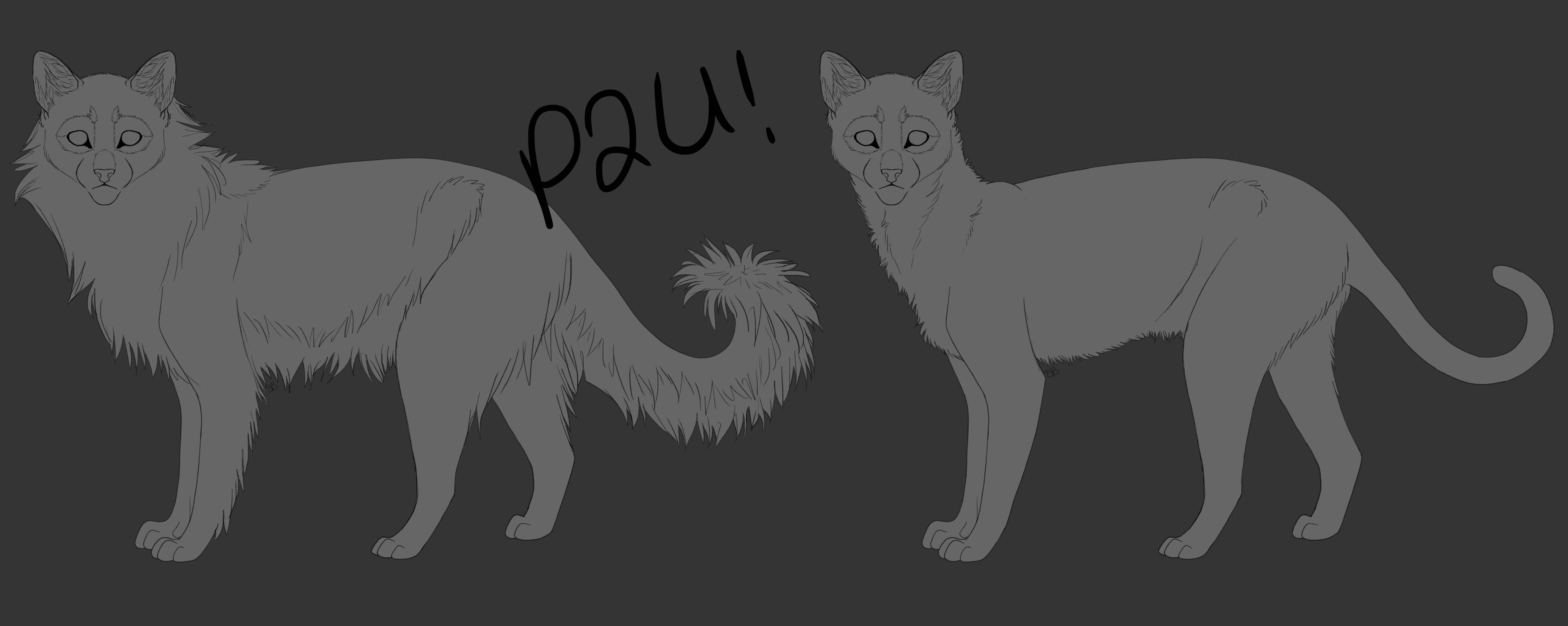 Cat p2u lineart by WildWolfSpirit01 on DeviantArt