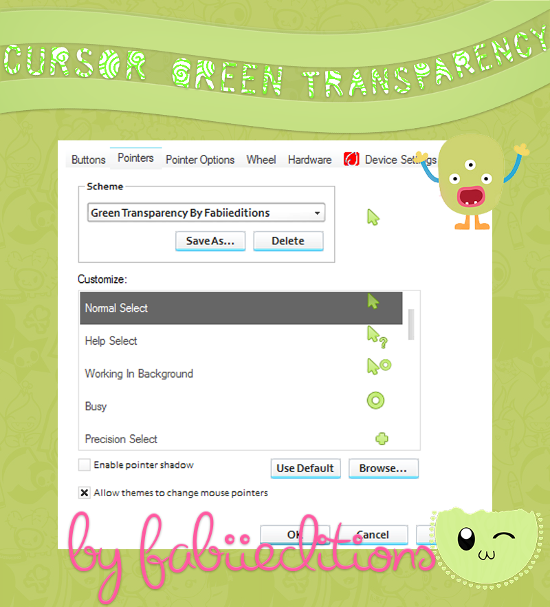 Cursor green transparency by fabii27 on DeviantArt