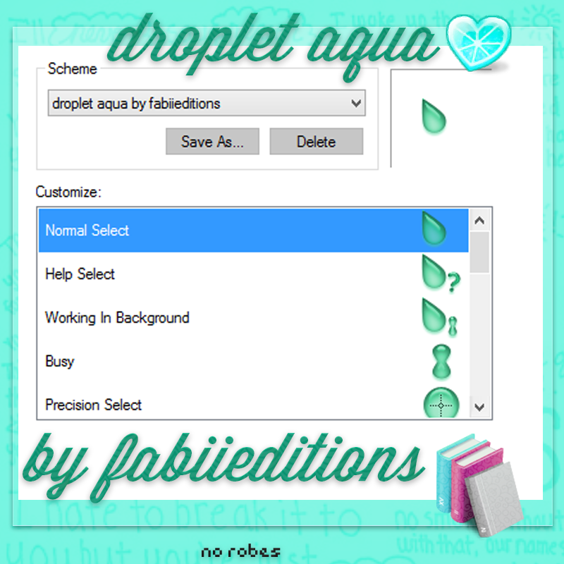 Cursor Droplet Aqua by fabii27 on DeviantArt