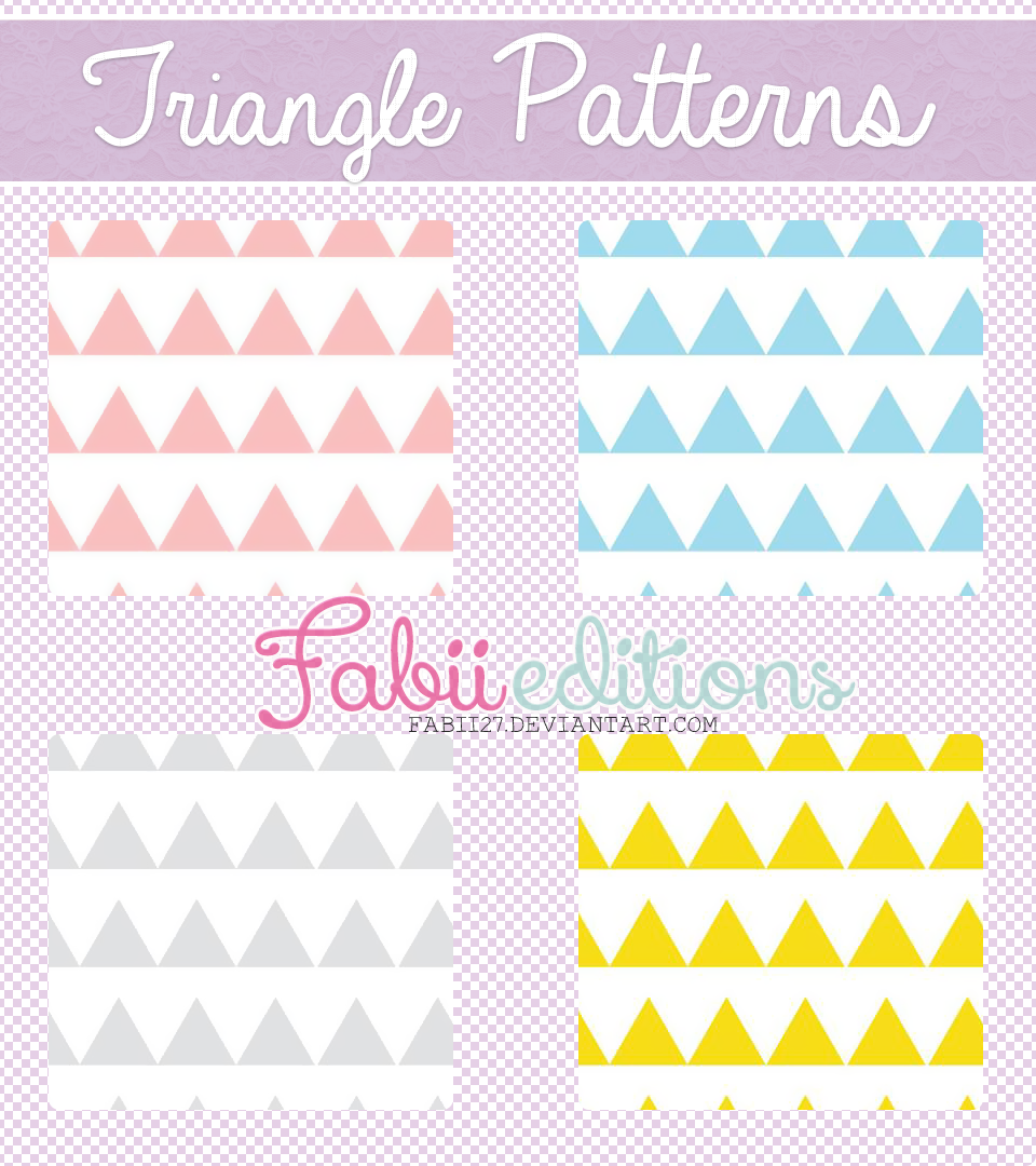 Triangle Patterns by fabii27 on DeviantArt