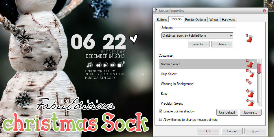 Christmas Sock Cursor By Fabii27 On Deviantart