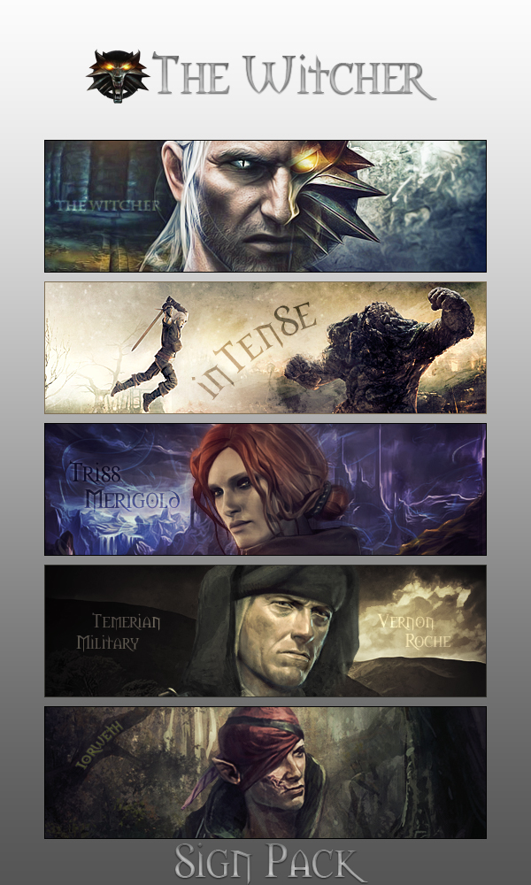 The Witcher Sign Pack by iamsointense on DeviantArt