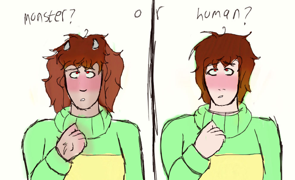 Human or monster by Dashigriffins on DeviantArt