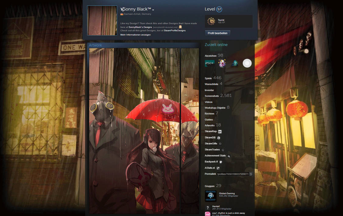 Overwatch - Rain Steam Profile Design [Animated] by SonnyBlack50 on ...