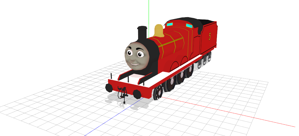 MMD James the Red Engine (DL) by MMDDashie on DeviantArt