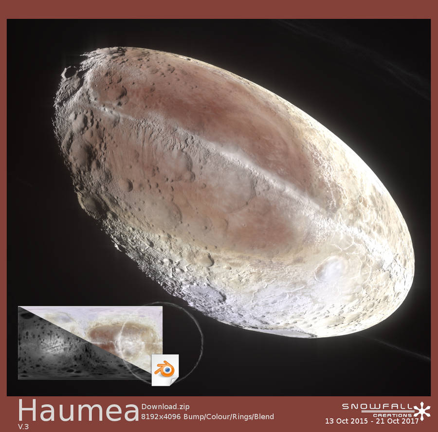 Haumea Artist's Impression v3 by Astra-Planetshine on DeviantArt