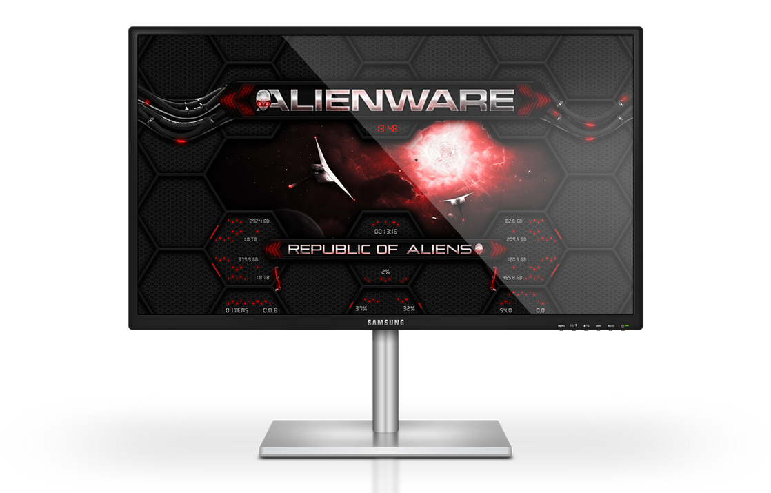 Alienware Wormhole RED Rainmeter Skin by Designfjotten on DeviantArt