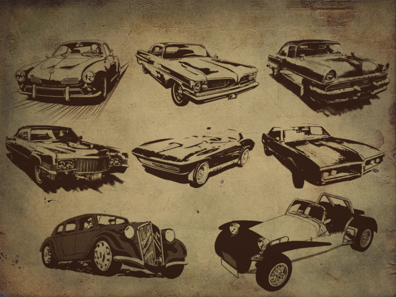 Retro style car Brushes by designstub on DeviantArt