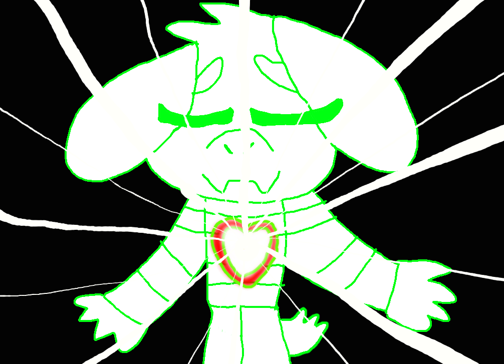 Asriel is a power hearts of my world by BriannaSheppard on DeviantArt