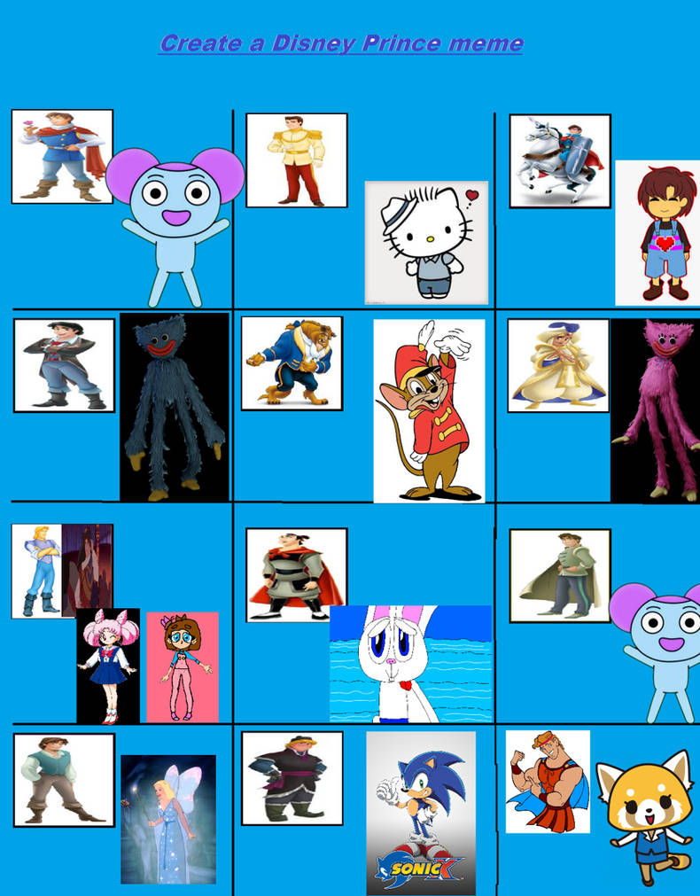 Disney Prince Cast Meme by BriannaSheppard on DeviantArt