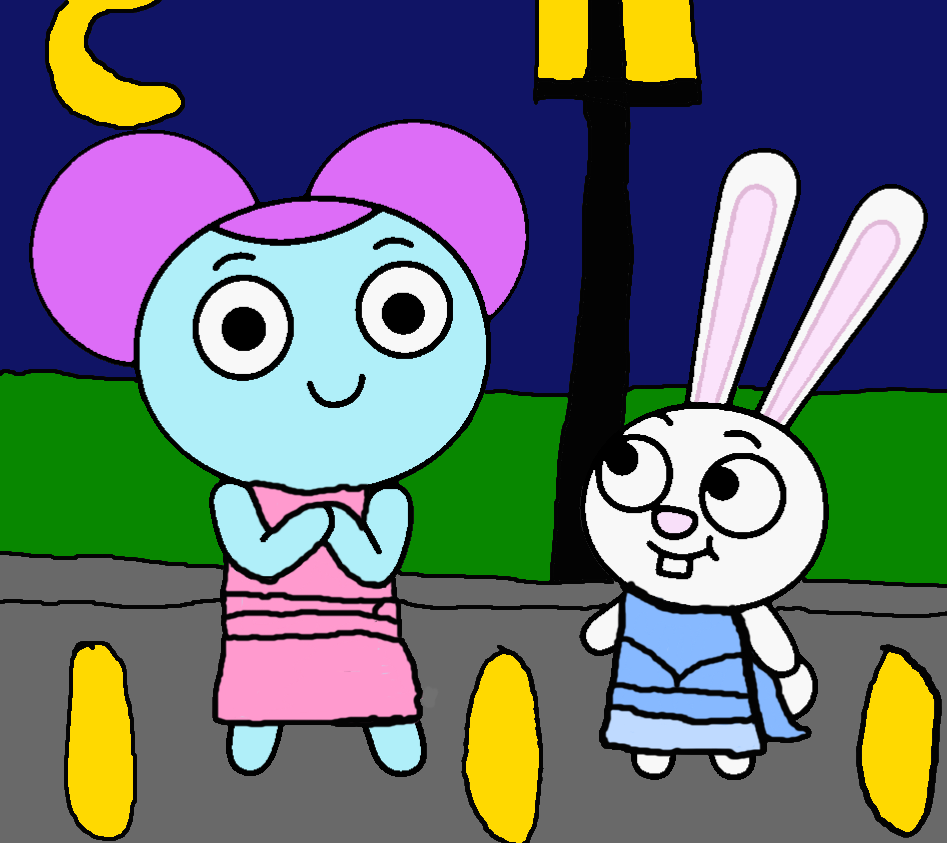 Pibby and Bunbun go to hunted houses by BriannaSheppard on DeviantArt