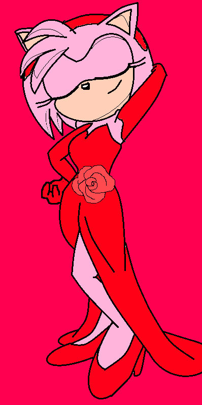 Amy Rose Is A Red Dress By Briannasheppard On Deviantart