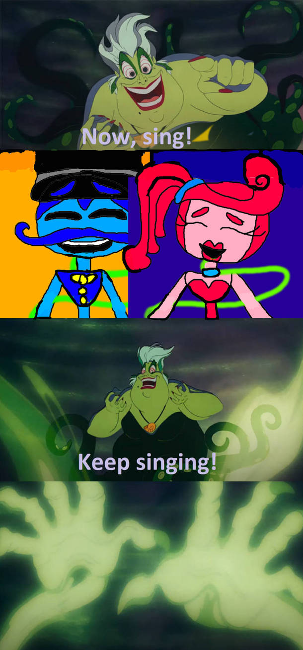 Daddy and Mommy Long Legs sings at Ursula by BriannaSheppard on DeviantArt