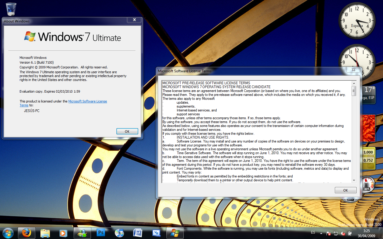 Windows 7 Build 7100 About Box by vistaaero on DeviantArt