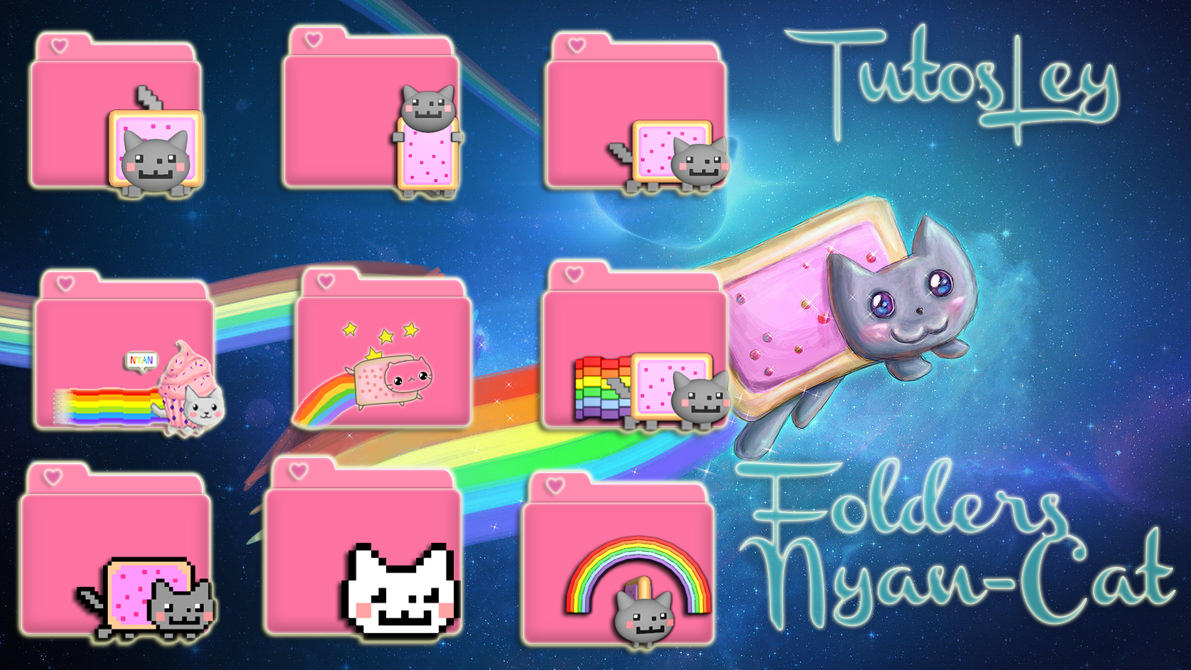 Folders Nyan-Cat by leyfzalley on DeviantArt