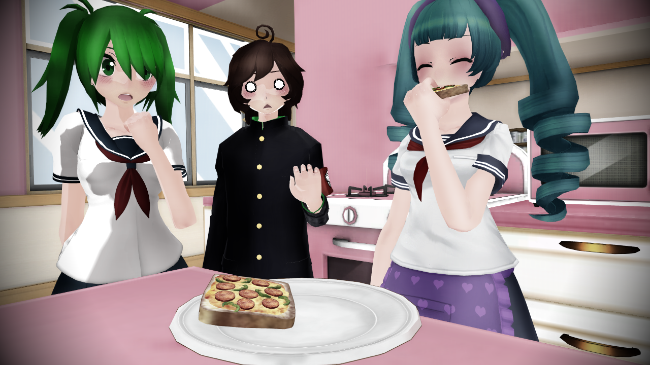 MMDxYandereSim- Spicy Pizza Bread by Miss-Sweeten443 on DeviantArt