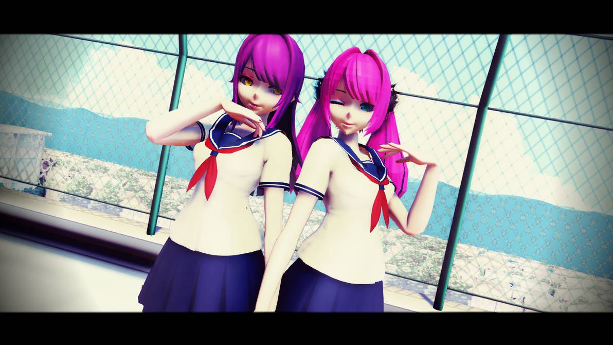 MMDxYandereSim- The Basu Sisters by Miss-Sweeten443 on DeviantArt