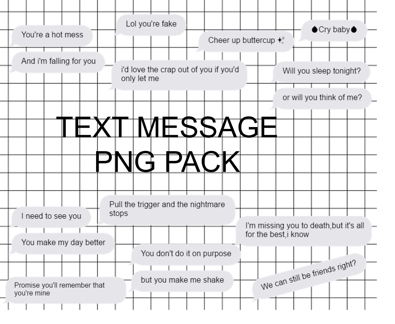 Text Message Png Pack by pastel-blaster on DeviantArt