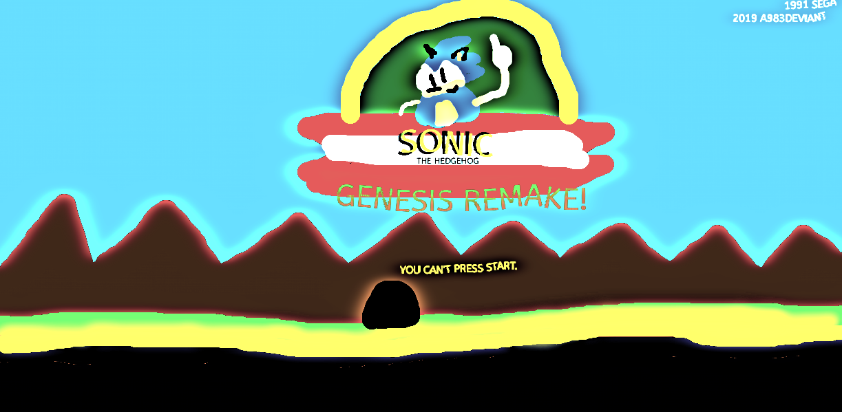 Sonic The Hedgehog Title Screen REMAKE! by A983Deviant on DeviantArt
