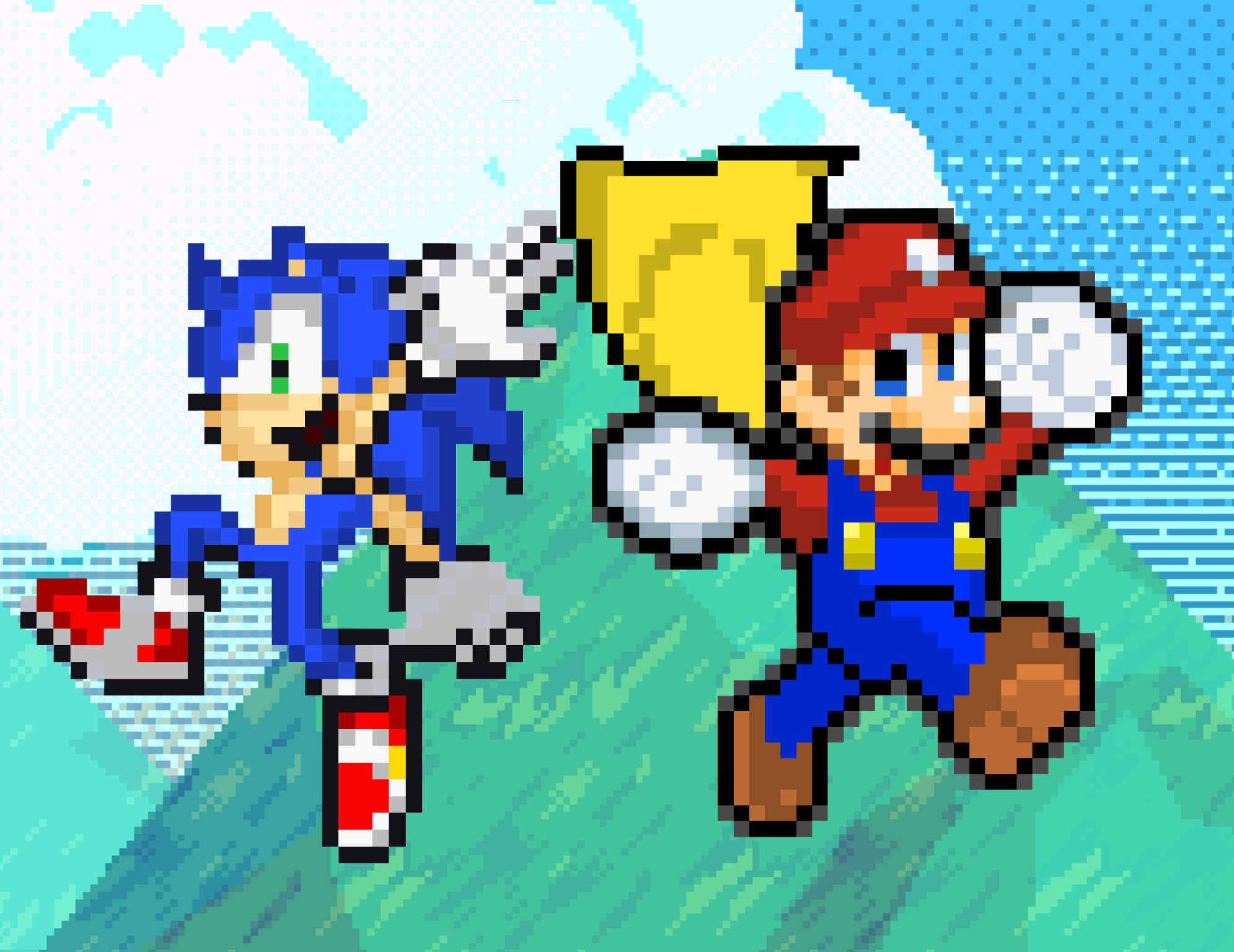 Mario and Sonic by SLGQ4 on DeviantArt