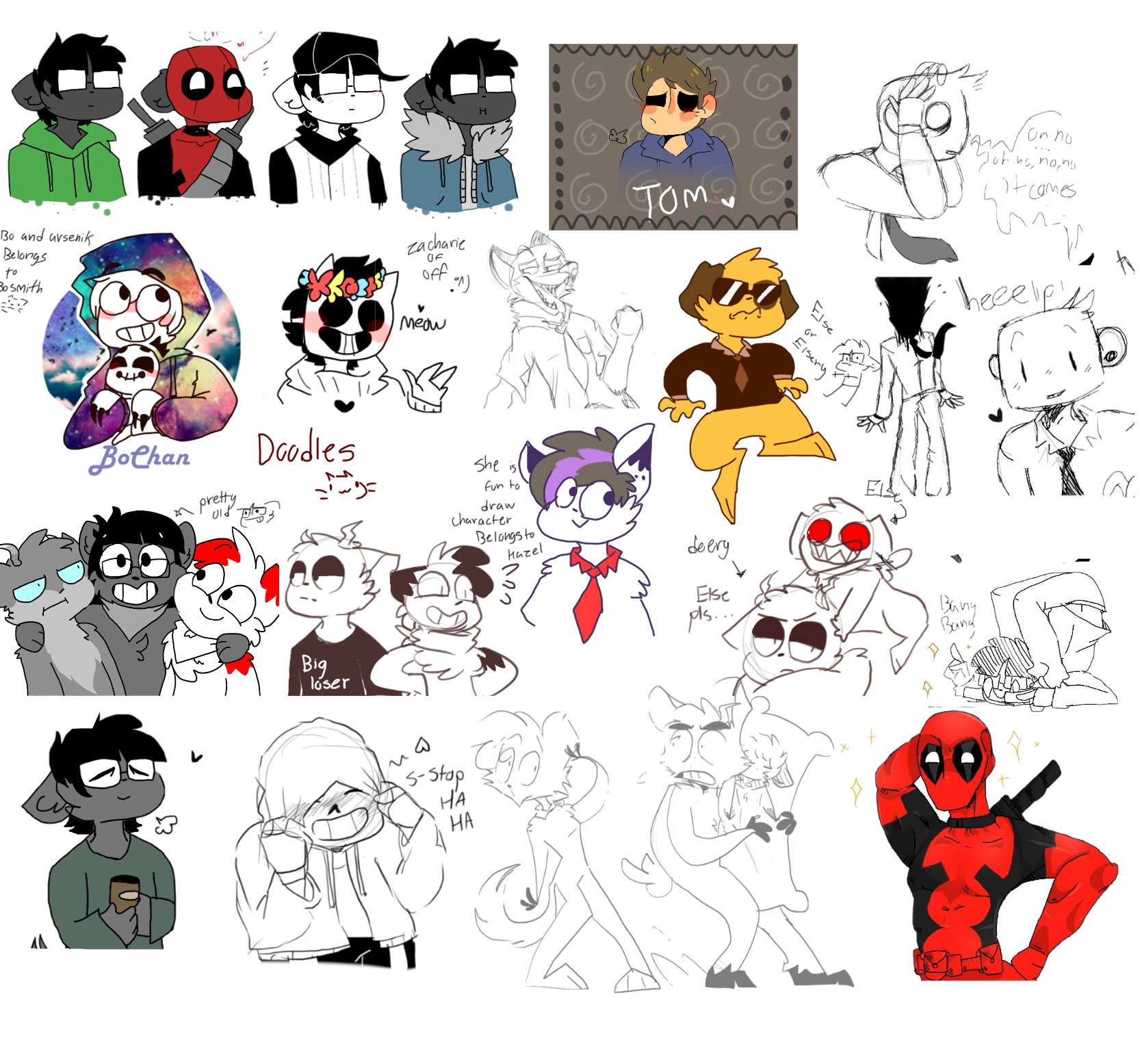 old doodles by SlyHirsche on DeviantArt