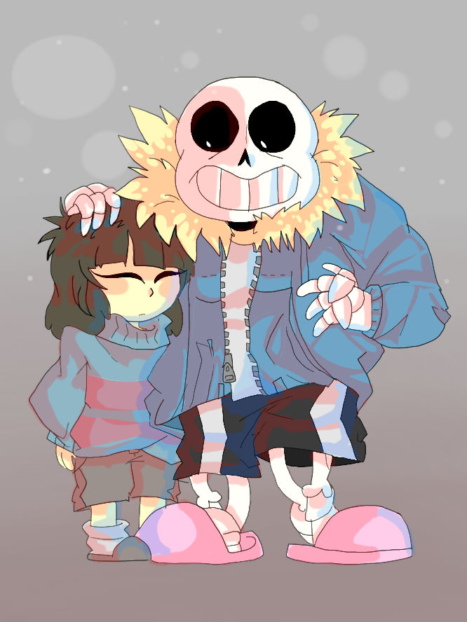 sans and frisk by SlyHirsche on DeviantArt