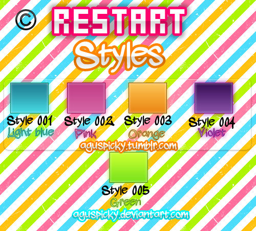 Restart Styles By AgusPicky by AgusPicky on DeviantArt
