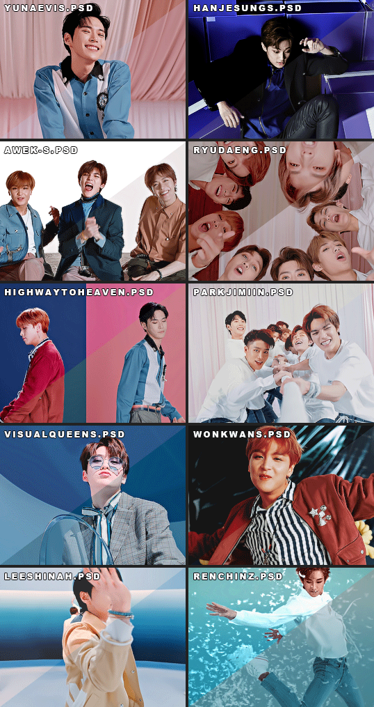 KPOPCO PSD Pack #1 by happyismyaesthetic on DeviantArt