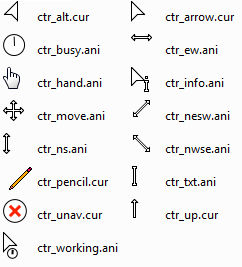 CTR Cursor Set v1.5 by Turion91 on DeviantArt