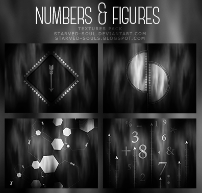 Numbers + Figures Textures Pack By Starved-soul by Starved-Soul on ...
