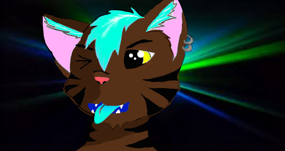 anthro rave cat by lilyrox02 on DeviantArt