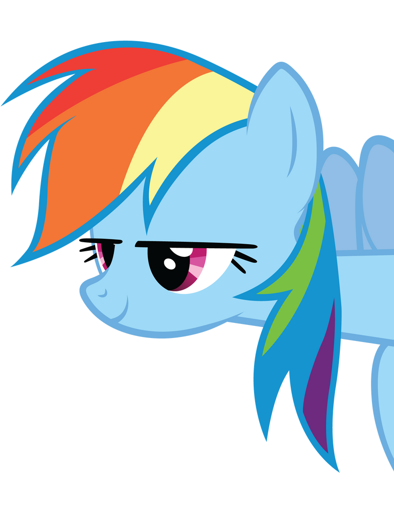 Rainbow Dash Peeking Out by craftybrony on DeviantArt