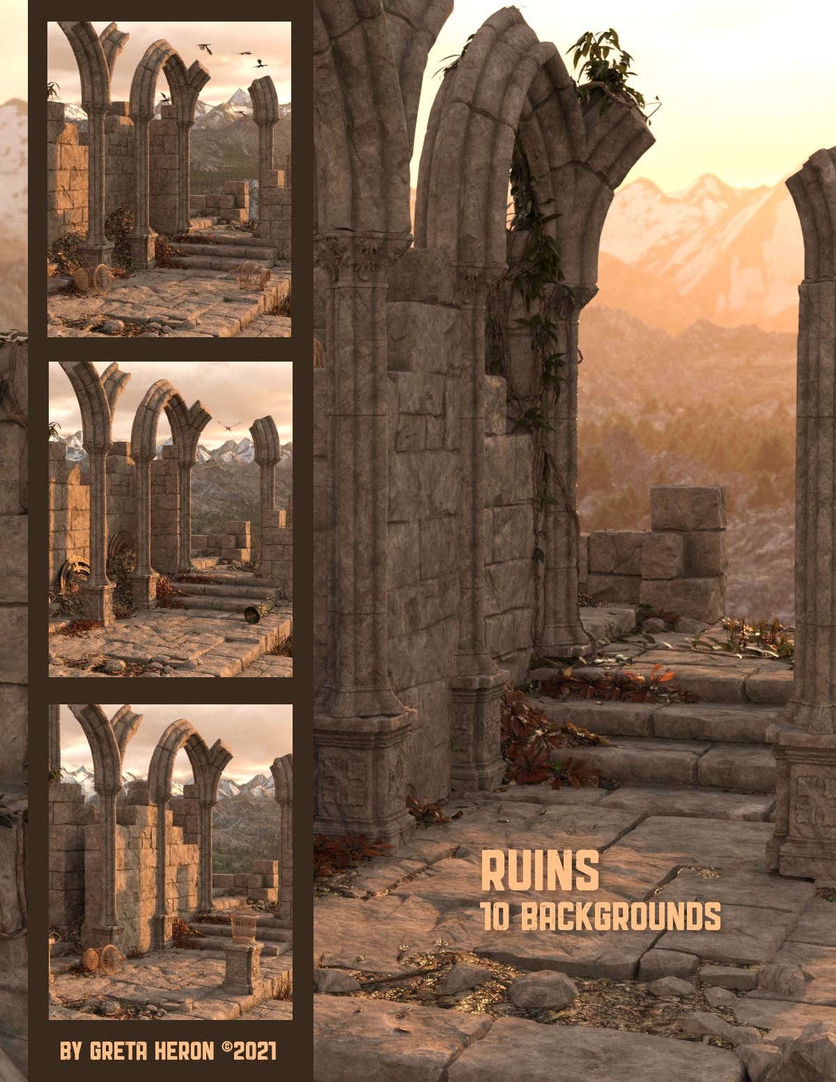 Ruins- Backgrounds (Freebie) by Greta-Heron on DeviantArt