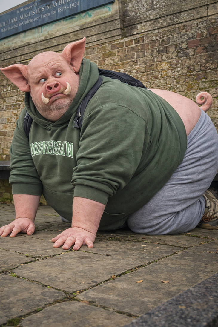 Someone's turning me into a Hog! Oink! by bluboosh on DeviantArt