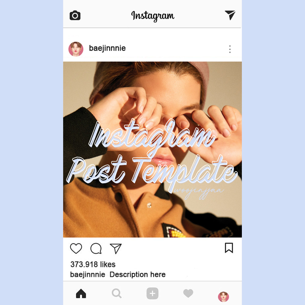 Instagram Post Template by woojinjjaa on DeviantArt