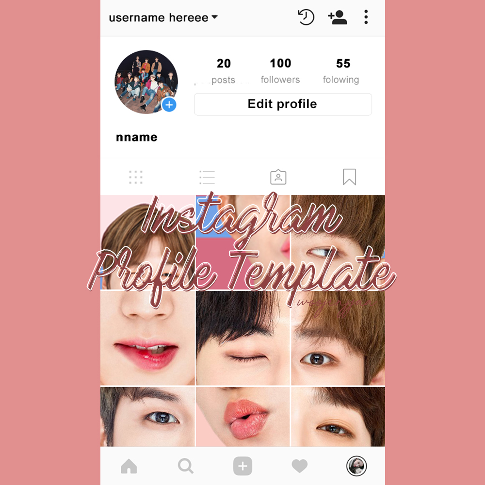 Template Instagram Profile by woojinjjaa on DeviantArt