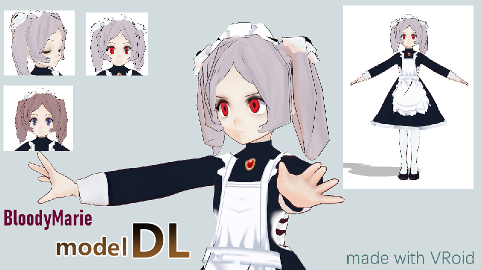 MMD model DL_Marie by OikawaKurobaba on DeviantArt