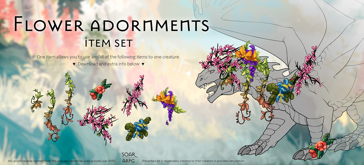 Flower Adornments item set by Soar-Admin on DeviantArt