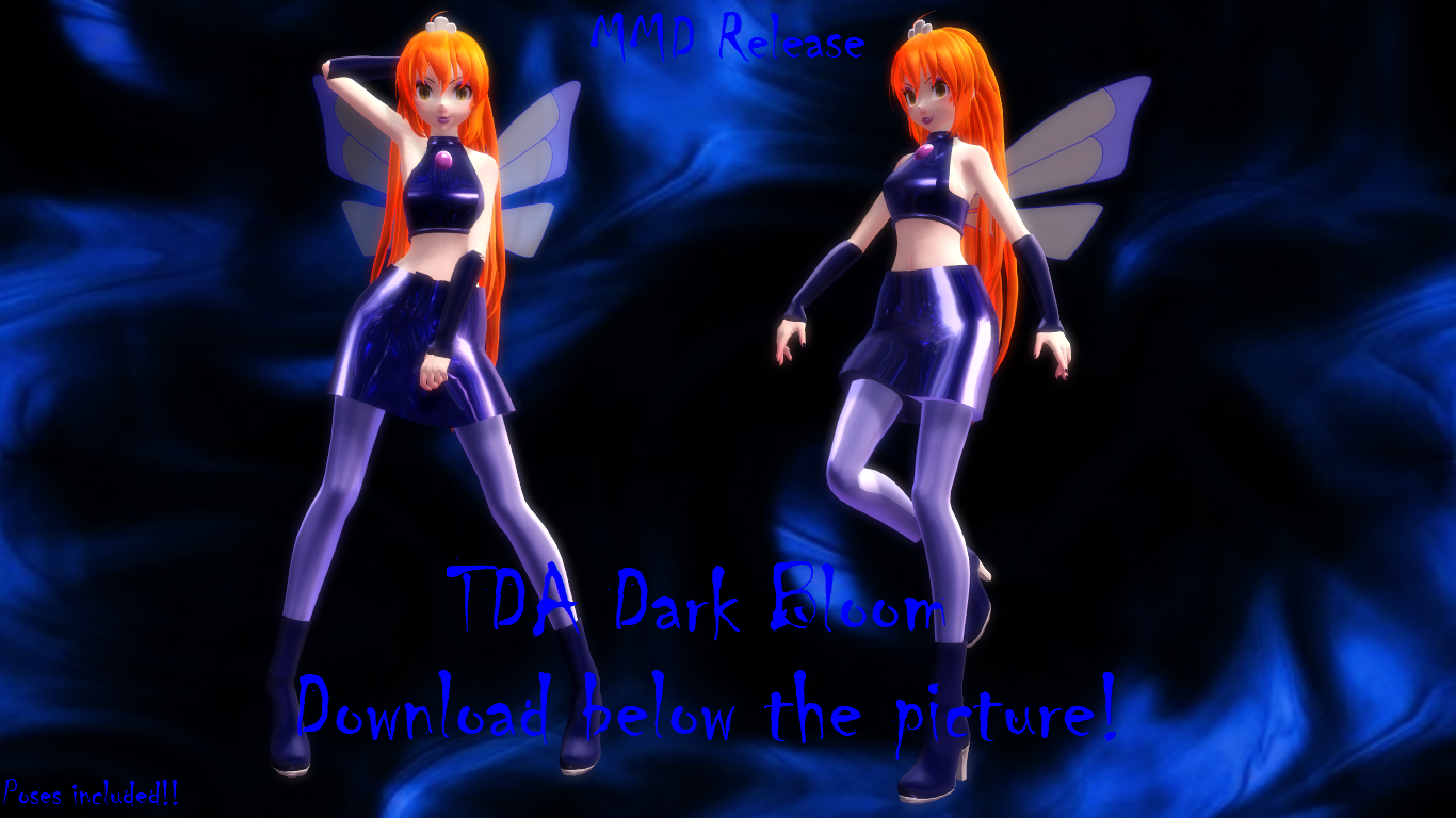 [MMD Model Release] Dark Bloom {DL} by AshPUTAUloidQueen on DeviantArt
