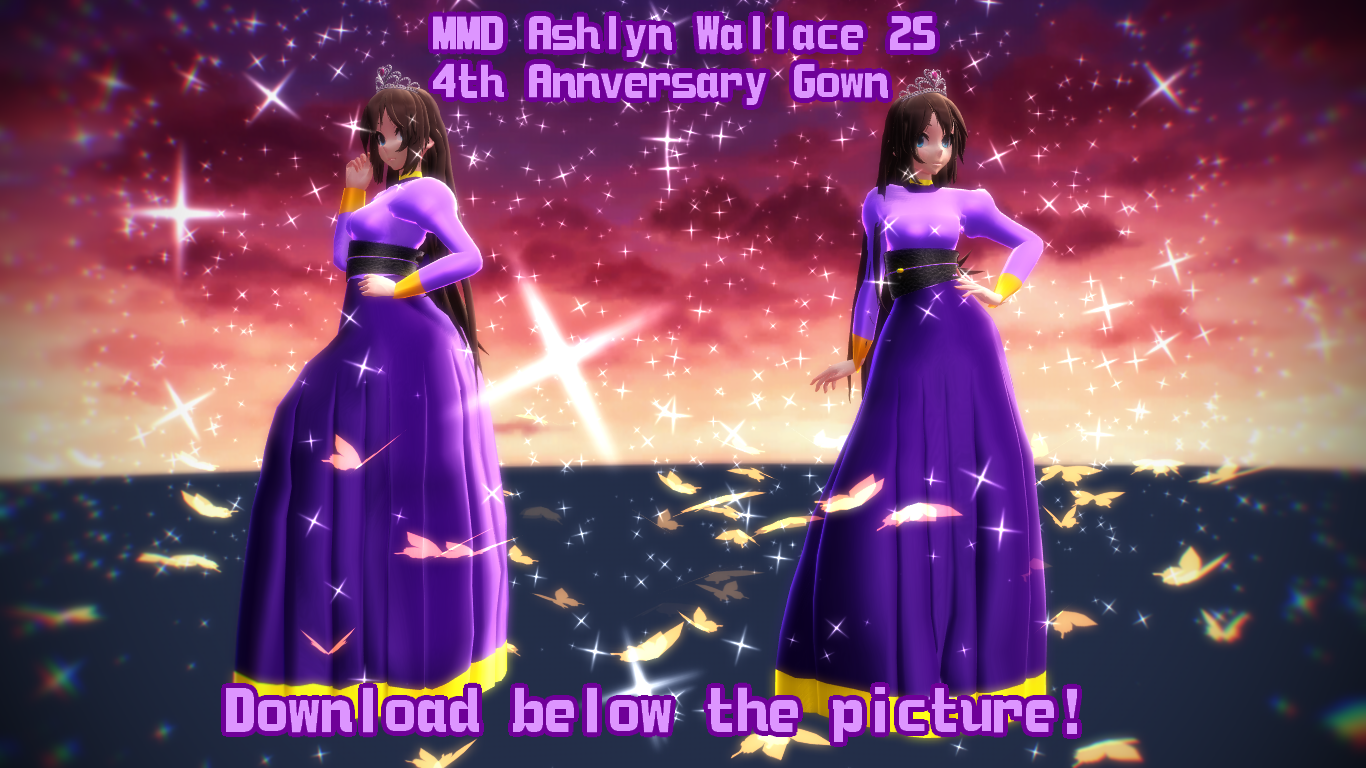 (MMD) Ashlyn Wallace 2S 4th Anniversary Gown +DL by AshPUTAUloidQueen ...