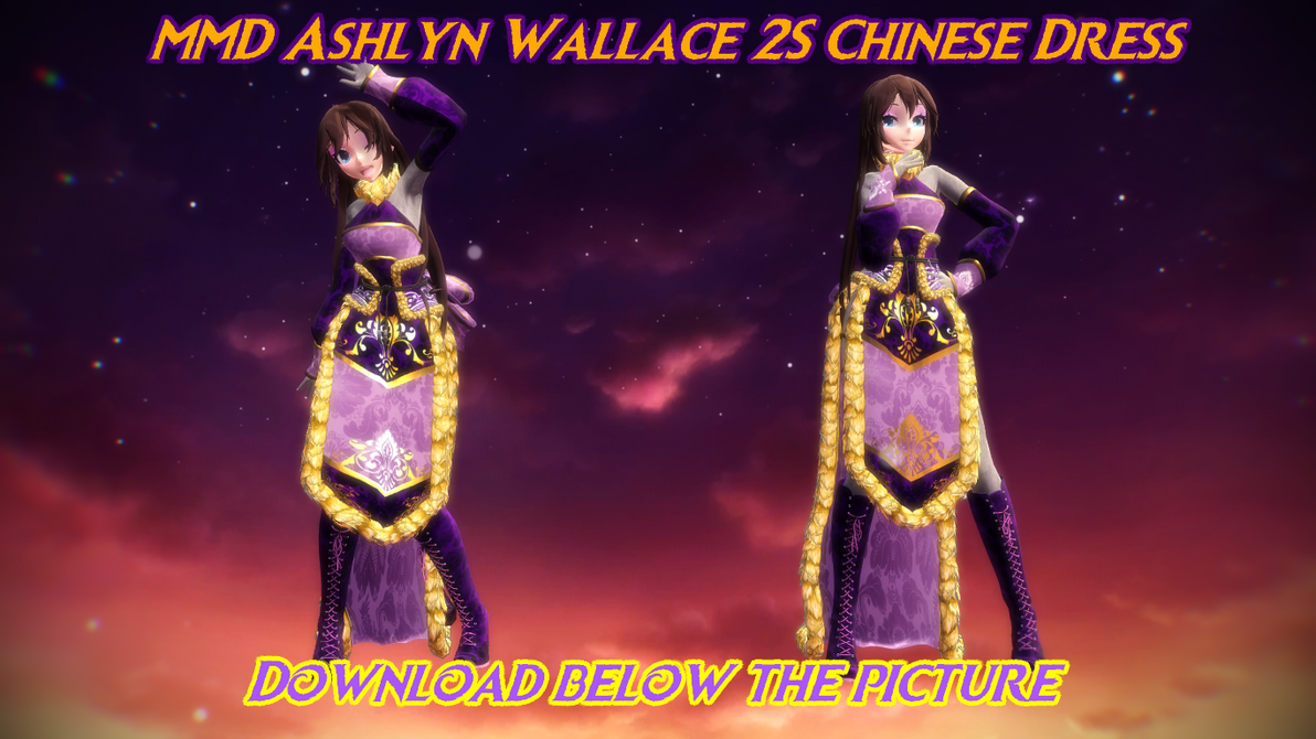 (MMD) Ashlyn Wallace 2S Chinese Dress (+DL) by AshPUTAUloidQueen on ...