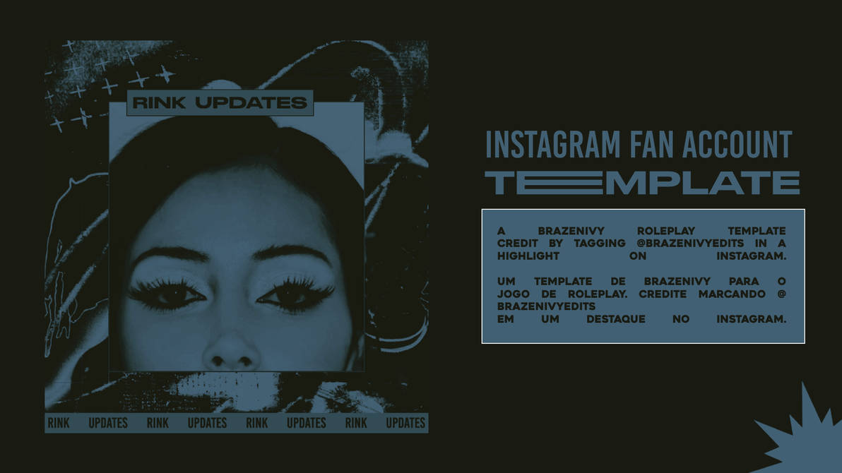 INSTAGRAM FAN ACCOUNT (FEED) TEMPLATE. by brazenivy on DeviantArt