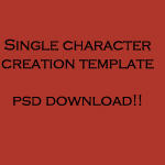 Character Creation Template (PSD file) by lexilaqua on DeviantArt